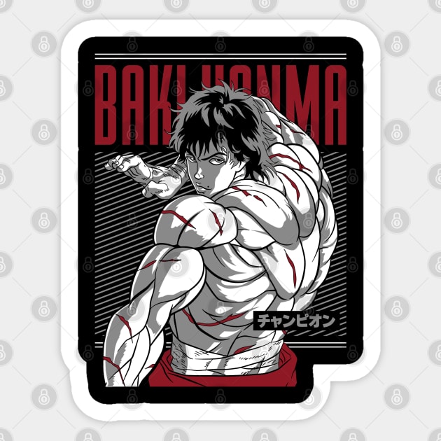 Baki Hanma - Baki Hanma The Grappler - Sticker | TeePublic