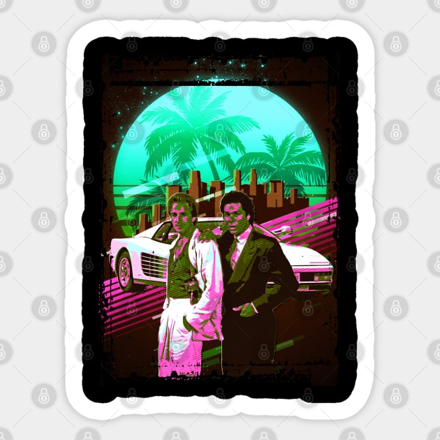 Miami vice retro - Miami Vice - Sticker | TeePublic