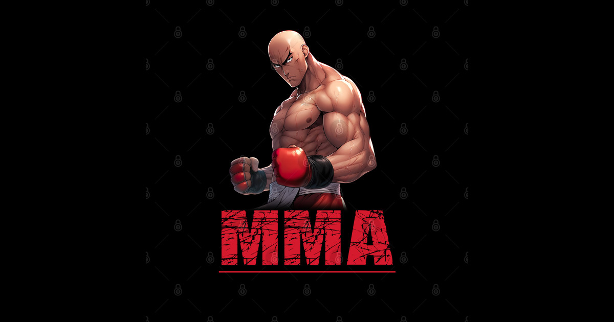 MMA Fighter – Anime Sticker - Mma - Sticker | TeePublic