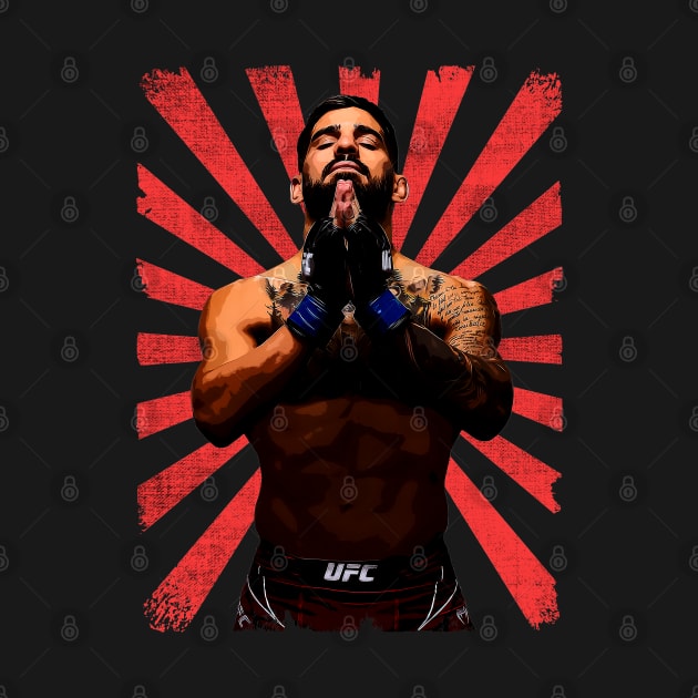 ilia topuria vintage Fan Art - Ilia Topuria - T-Shirt | TeePublic