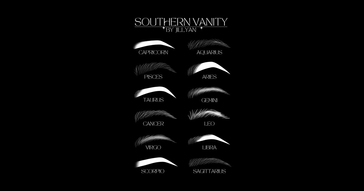 Brow Star Sign - Eyebrows - Sticker | TeePublic