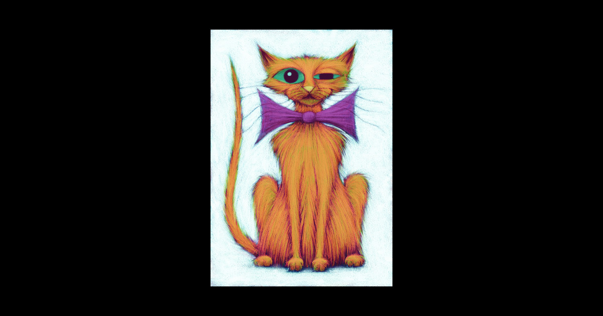 Harry the cat - Cat - Sticker | TeePublic
