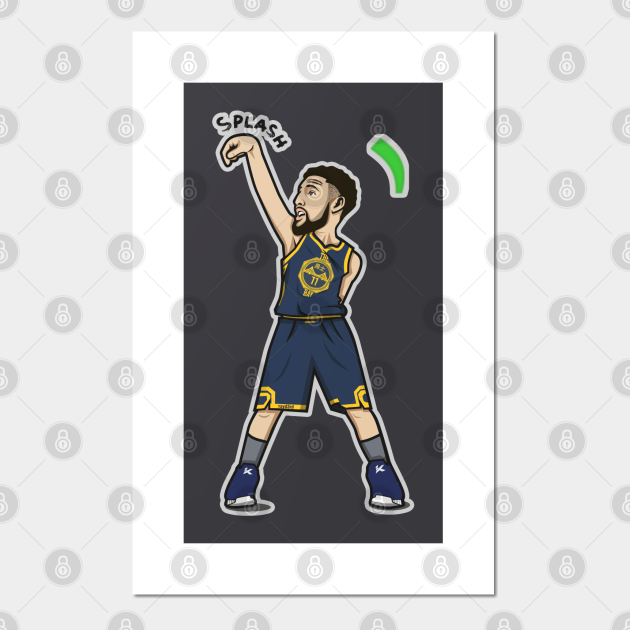 Klay Thompson Cartoon Style - Klay Thompson Cartoon - Posters and Art ...