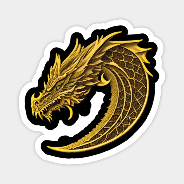 Gold Dragon Head Sigil: A Powerful Emblem of Myth and Legend ...