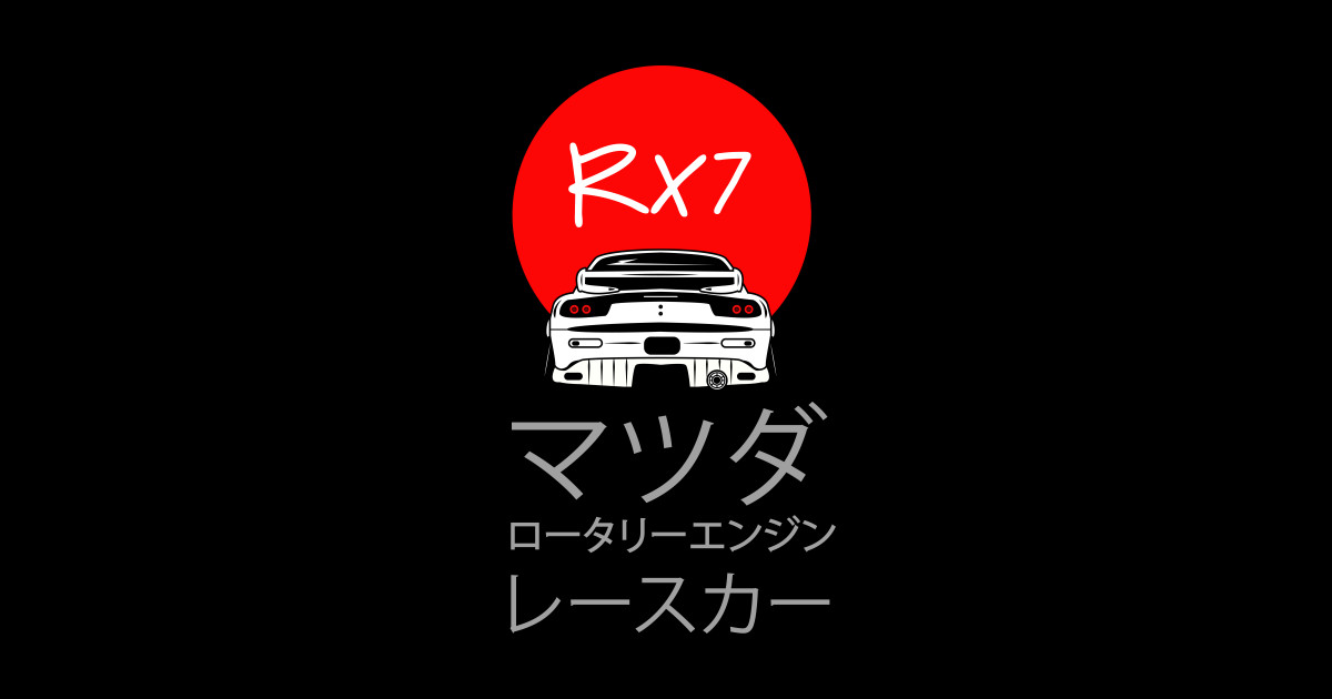 JDM MAZDA RX7 - RISING SUN - Honda - Sticker | TeePublic