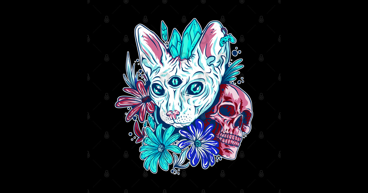 Vapor Cat - Vapor Cat - Sticker | TeePublic