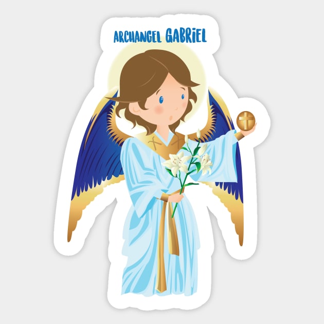 San Gabriel Arcángel - Angel - Sticker | TeePublic