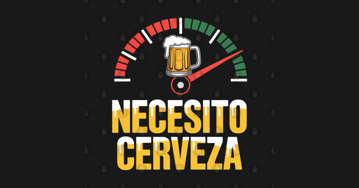 Necesito Cerveza I Need Beer in Spanish Mardi Gras Bbq Party - Necesito ...