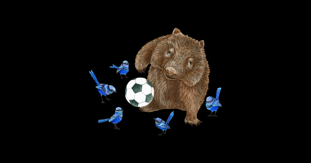 Wombat vs wrens soccer - Soccer - Sticker | TeePublic