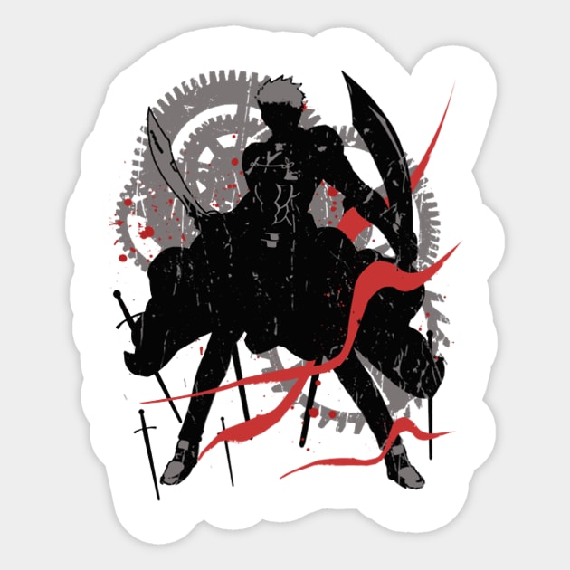 Archer style anime and manga - Archer - Sticker | TeePublic