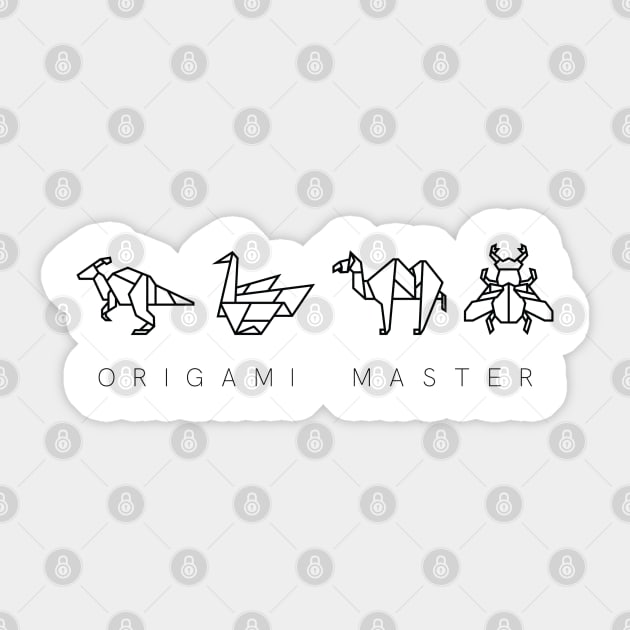 Paper Folding Origami Master - Origami Lover - Sticker | TeePublic