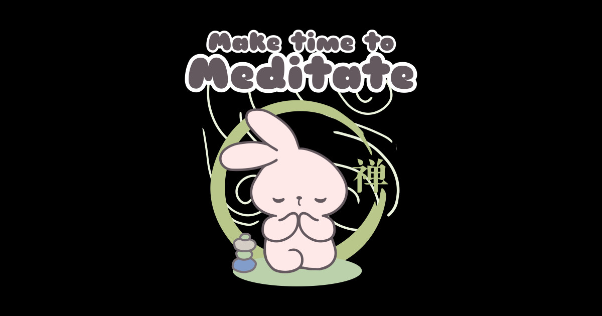 The Art of Bunny Meditation - Rabbit Gifts - Posters and Art Prints ...