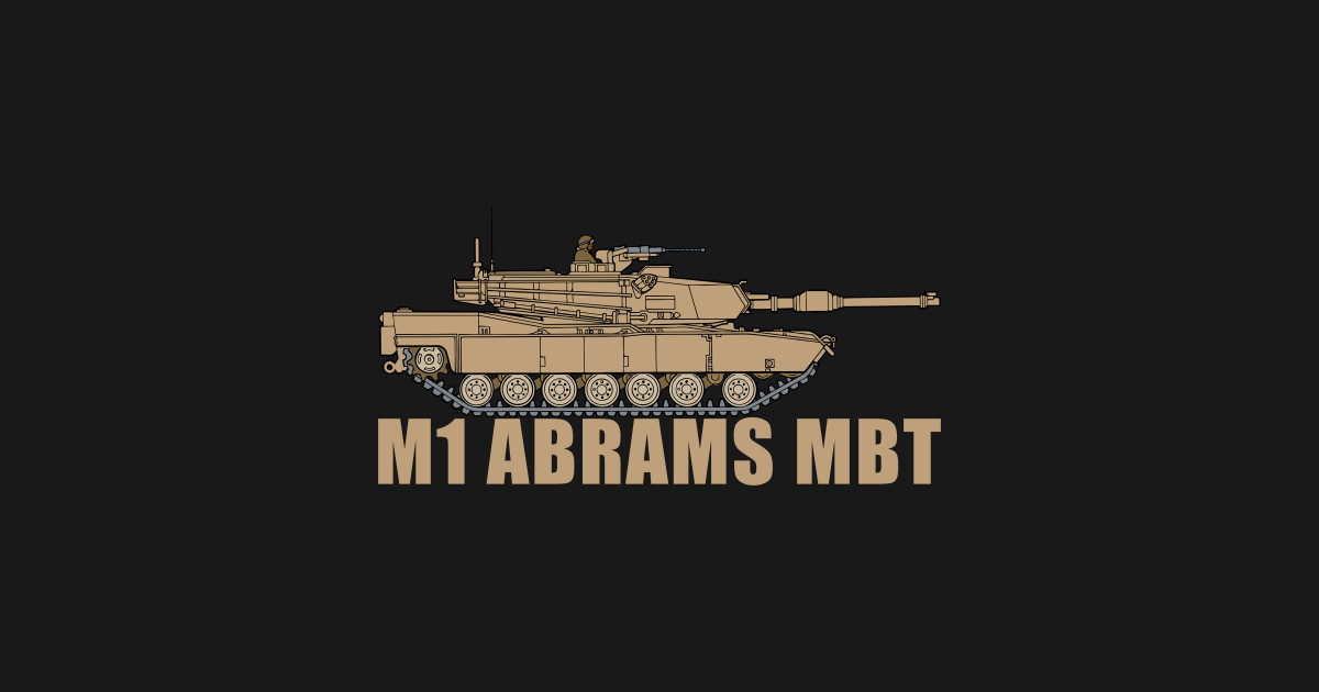 M1 Abrams MBT Army Tank Gift - M1 Abrams Main Battle Tank - Sticker ...