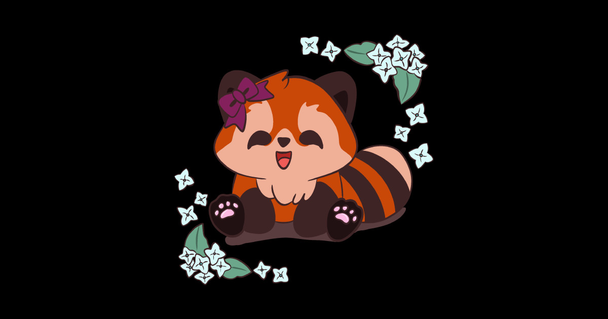 Cute Red Panda - Red Panda Lover - Sticker | TeePublic