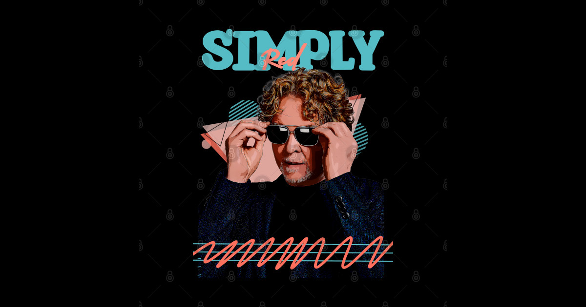 Simply Red Fan Art Retro Design // Vintage - Simply Red - Posters and Art Prints | TeePublic