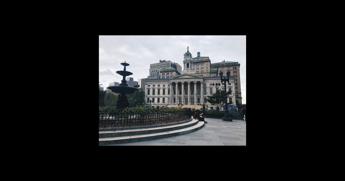Downtown Brooklyn Courthouse Grey Skies - Brooklyn - Posters and Art ...