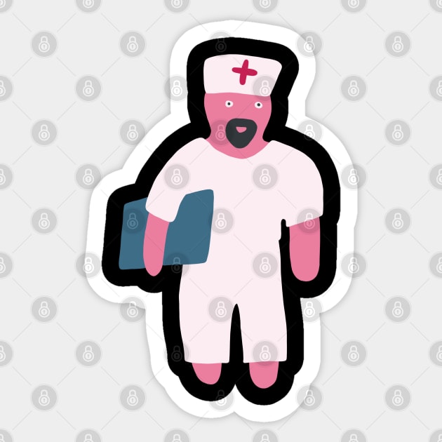Male Nurse - Male Nurse Gifts - Sticker | TeePublic