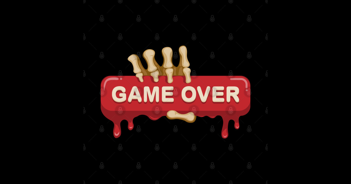 Game Over - Game Over - Sticker | TeePublic