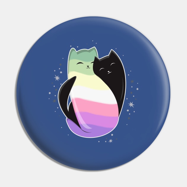 Genderfae Cat LGBT Pride Flag - Genderfae - Pin | TeePublic