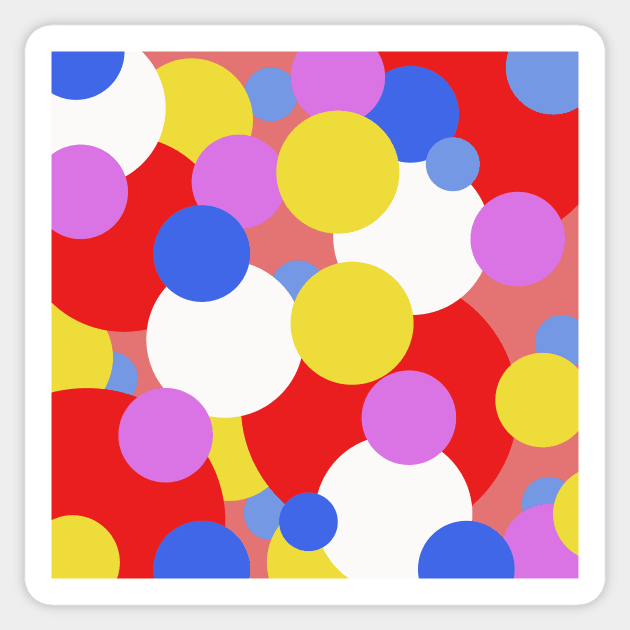 pop art polka dot pattern - Pop Art - Sticker | TeePublic