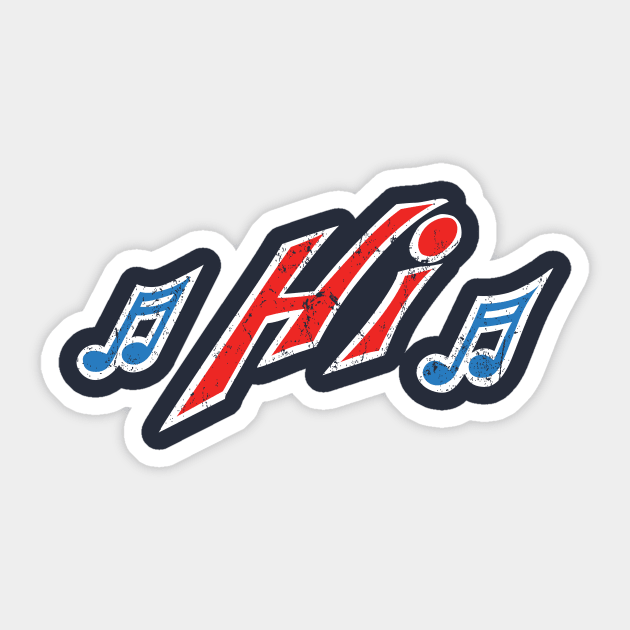 Hi Record Label - Record Label - Sticker | TeePublic
