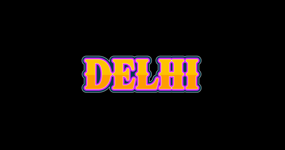 Delhi India Capital - Delhi - Sticker | TeePublic