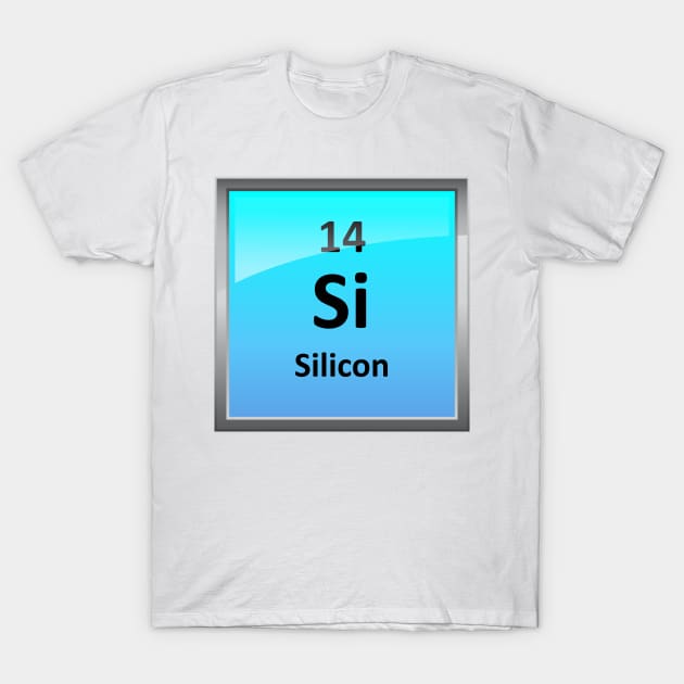 Silicon Element Tile - Periodic Table - Silicon - T-Shirt | TeePublic