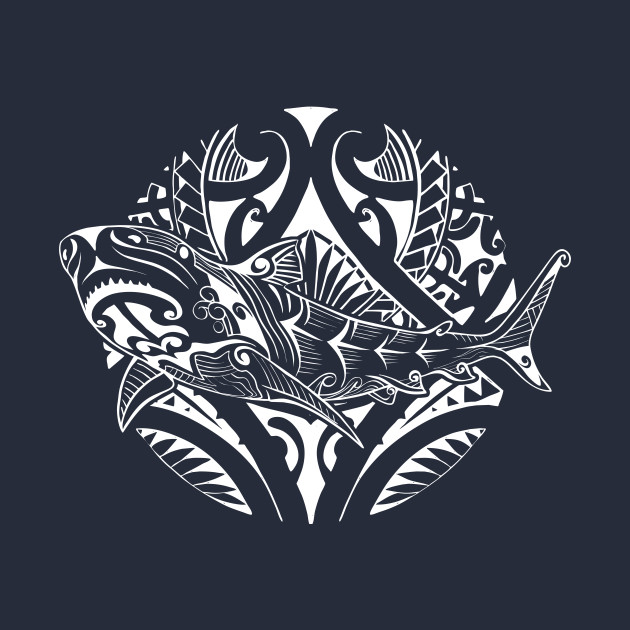 Maori shark - Maori - T-Shirt | TeePublic