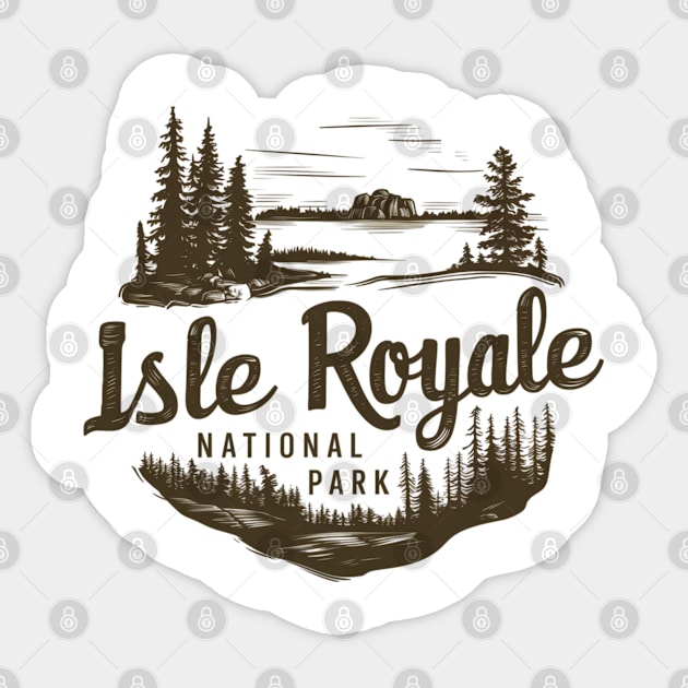 Isle Royale National Park - Isle Royale National Park - Sticker | TeePublic