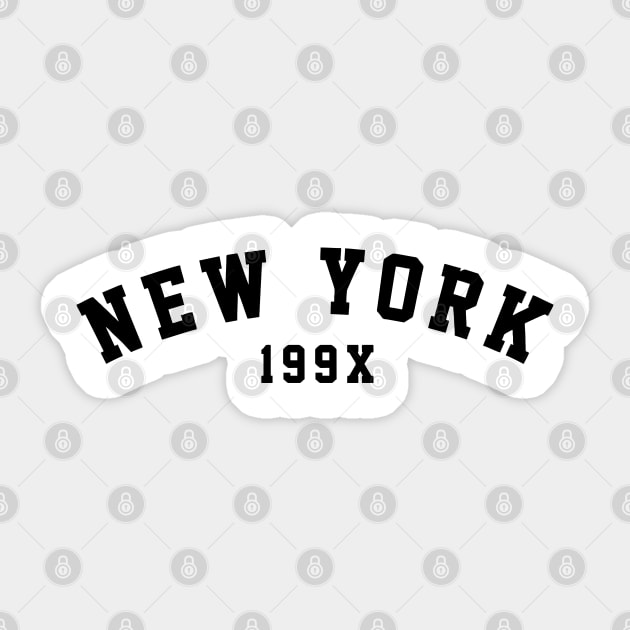 New York 199x City - New York - Sticker | TeePublic