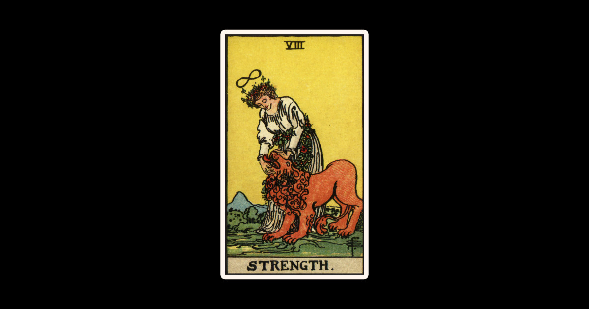 VIII. Strength Tarot Card - Strength - Posters and Art Prints | TeePublic