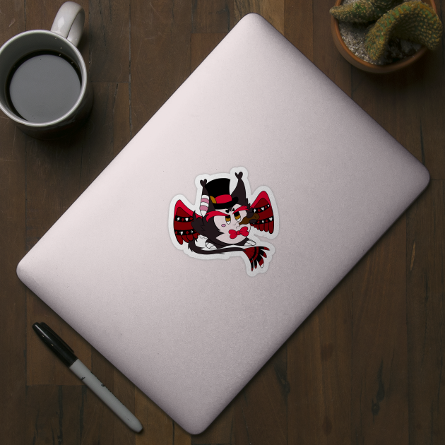 Chibi Husk - Hazbin Hotel Husk - Sticker | TeePublic
