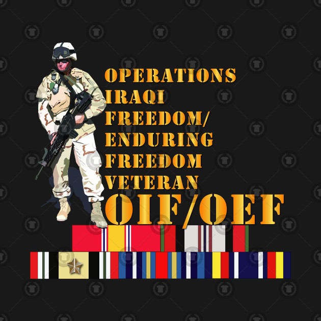 Soldier - OIF-OEF w SVC Ribbons - Soldier Oif Oef W Svc Ribbons - T ...