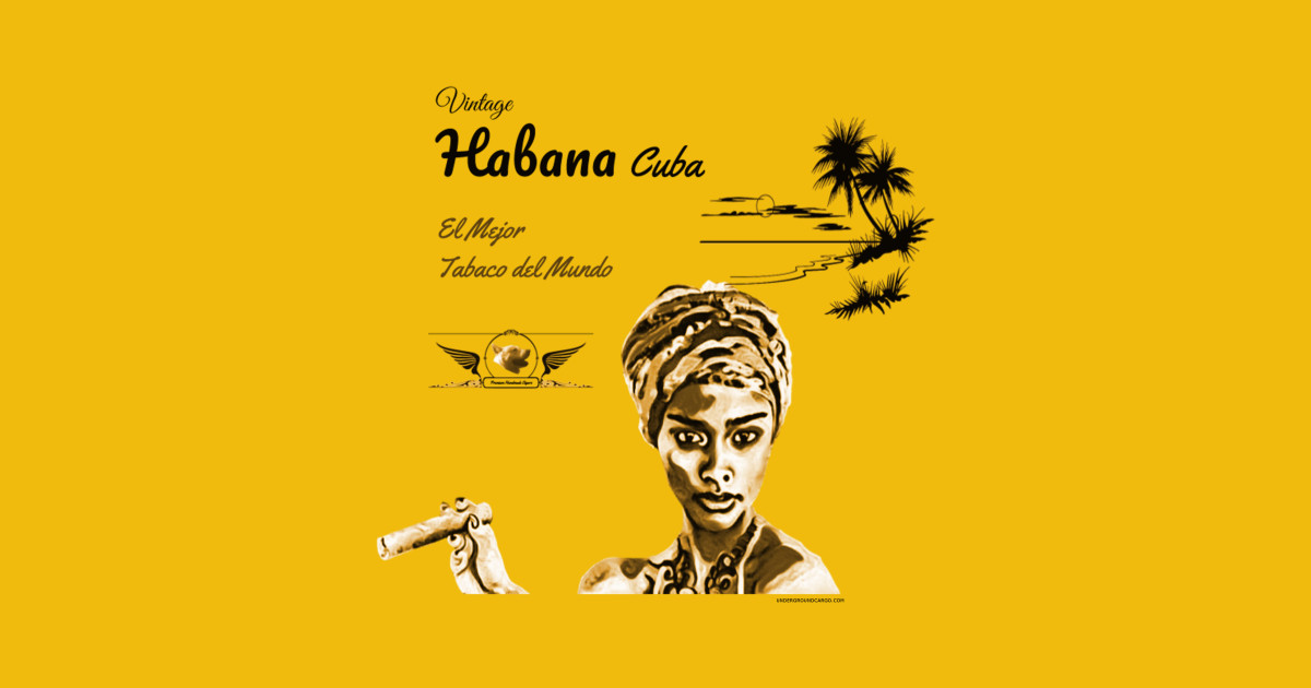 Vintage Habana Cuba Cigar - Vintage Cuban Cigar - Posters and Art ...