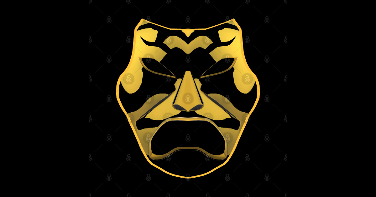 Bronze, Gold and Black Drama Mask (Purple Background) - Drama Mask ...