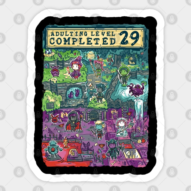 Adulting Level 29 Completed Birthday Gamer - Adulting Level 29 ...