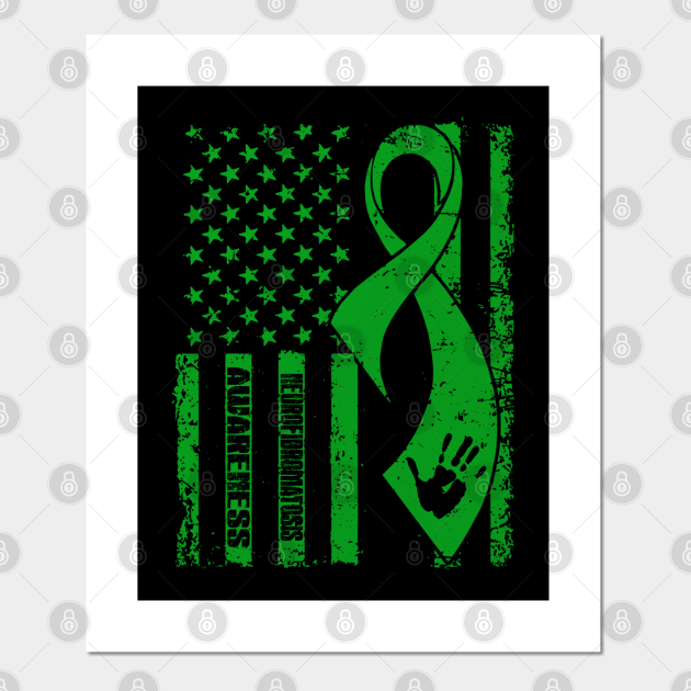 Neurofibromatosis Awareness Flag Ribbon - Neurofibromatosis - Posters ...