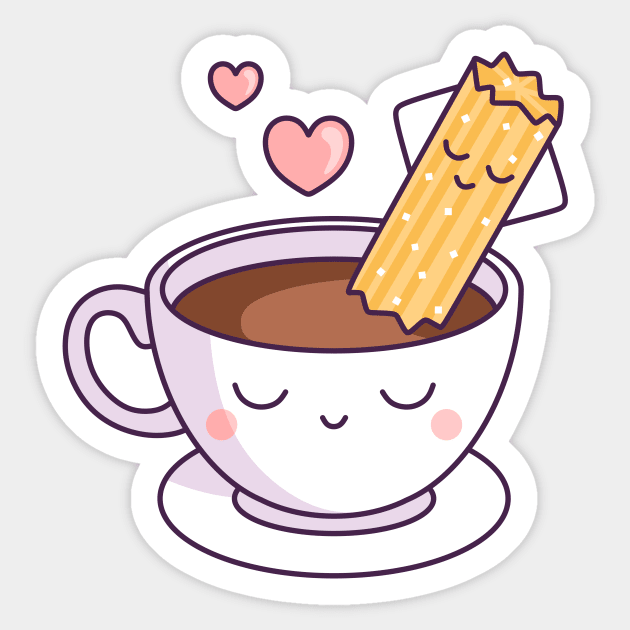 Chocolate and Churro - Churro - Sticker | TeePublic