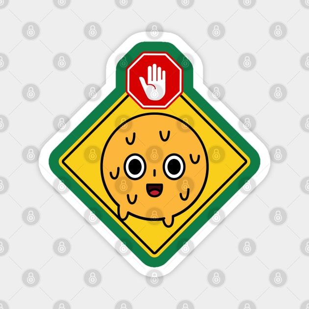 Alert Warning Facial Emoji Expressions #15 - Emoji Art - Magnet | TeePublic