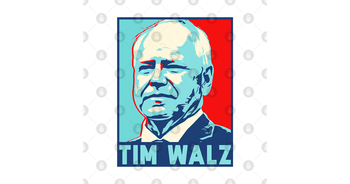 tim-walz - Tim Walz - T-Shirt | TeePublic
