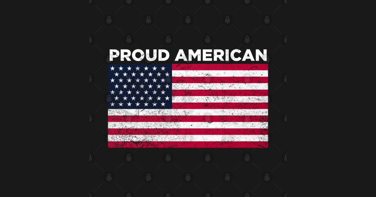 Proud American - Proud American - T-Shirt | TeePublic