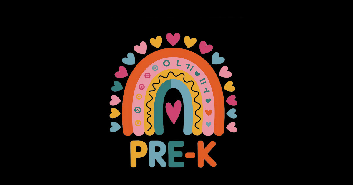 Back To School Rainbow Happy First Day Of Pre-K Gift - Back To School ...