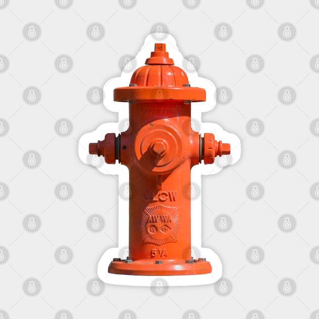 Orange Clow Medallion Fire Hydrant - Fire Hydrant - Magnet | TeePublic