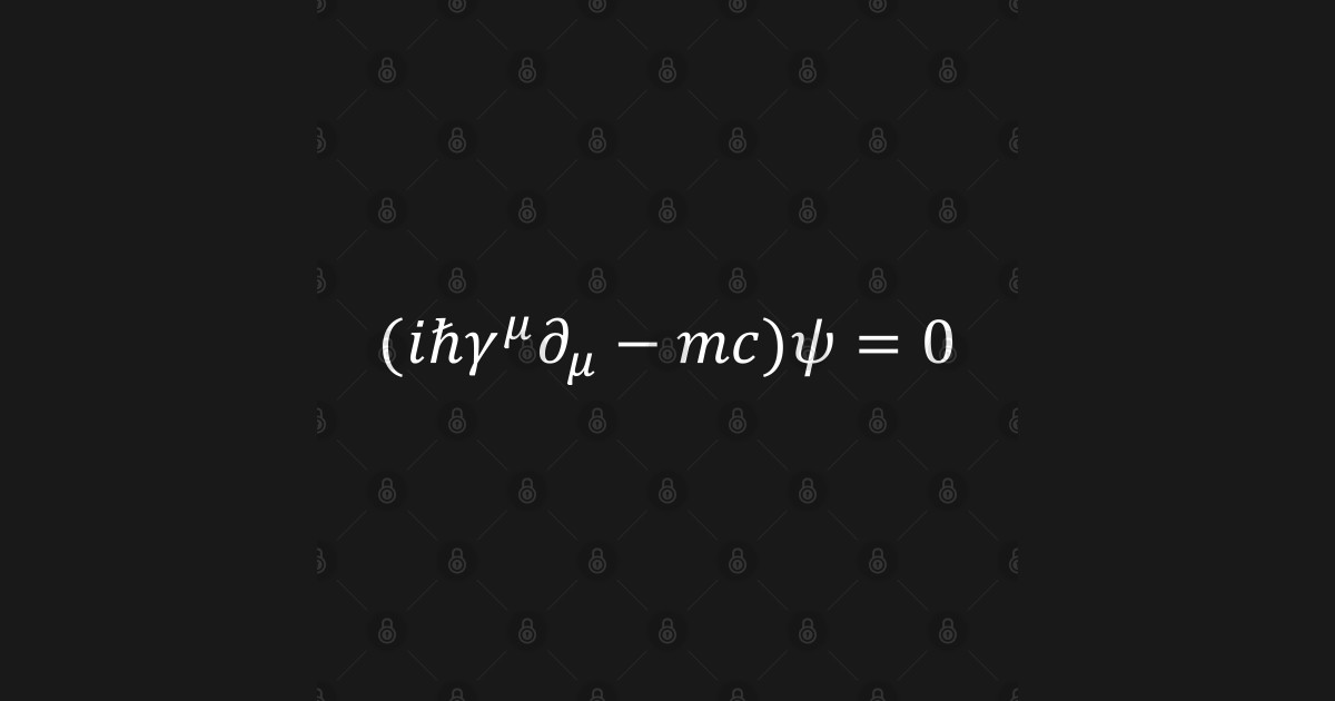 Dirac Equation Of Relativistic Quantum Mechanics - Klein Gordon - T ...
