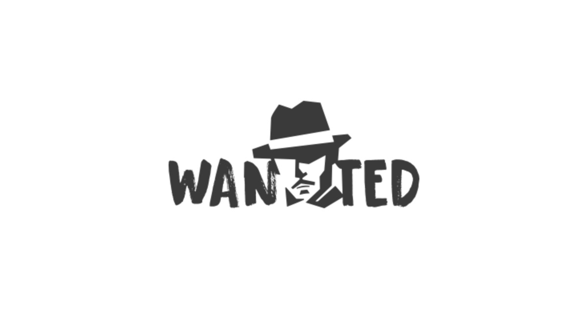 Wanted man typography design - Gamer - T-Shirt | TeePublic