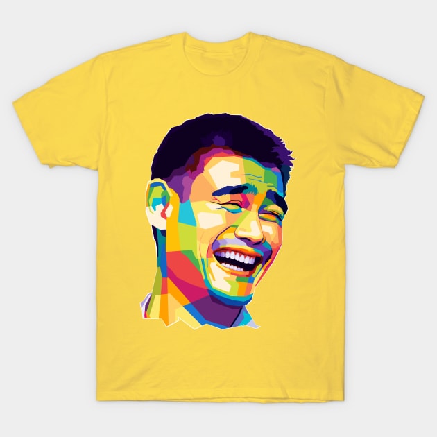 laughing Yao Ming Meme Pop Art - Meme - T-Shirt | TeePublic