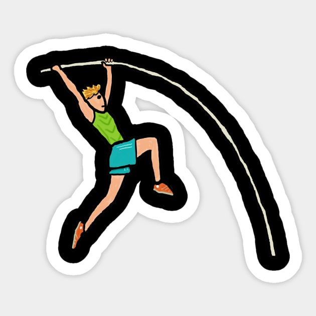 Pole Vaulting - Pole Vault - Sticker | TeePublic
