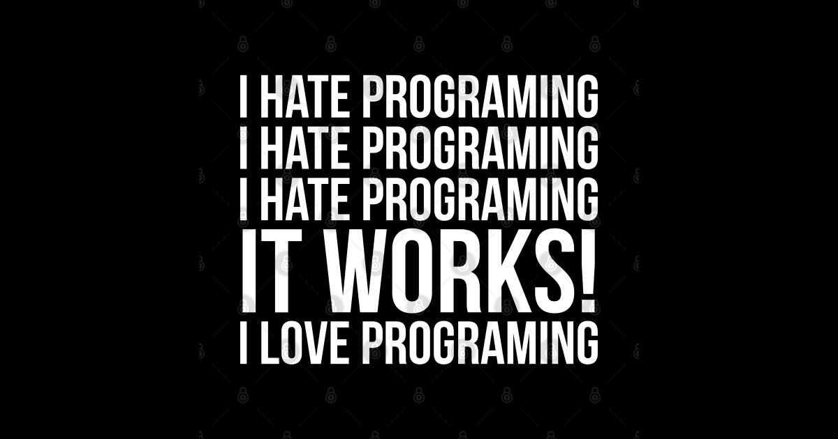 I Love Programing - I Love Programing - Sticker | TeePublic