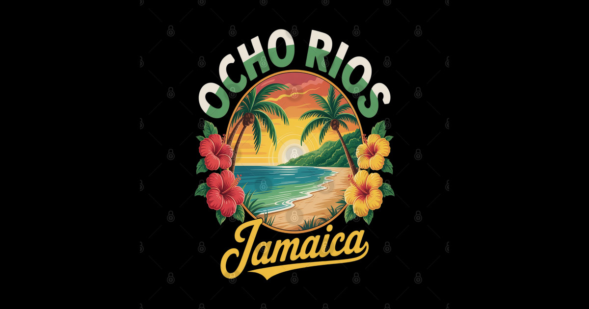 Ocho Rios Jamaica Souvenir Tropical Beach Vacation Travel - Ocho Rios ...