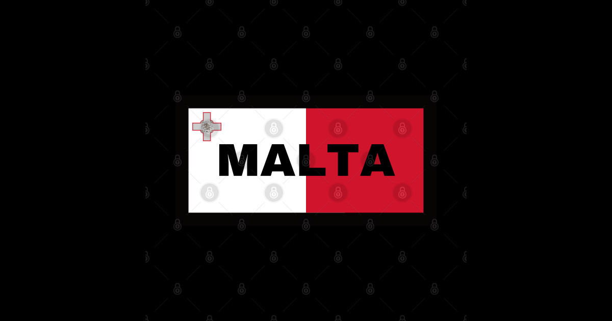 Malta in Maltese Flag - Malta - Sticker | TeePublic